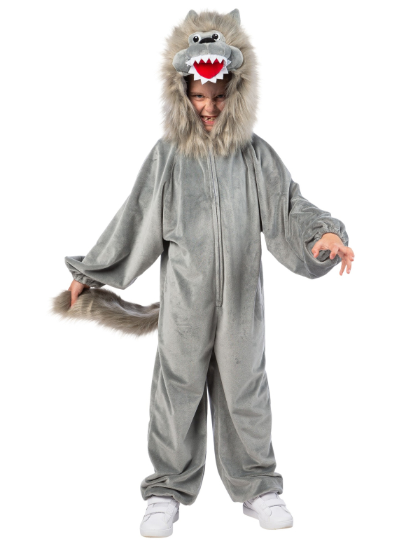 Déguisement Loup Gris Enfant – Costume Animal Doux & Confort | Déguiz-Fêtes